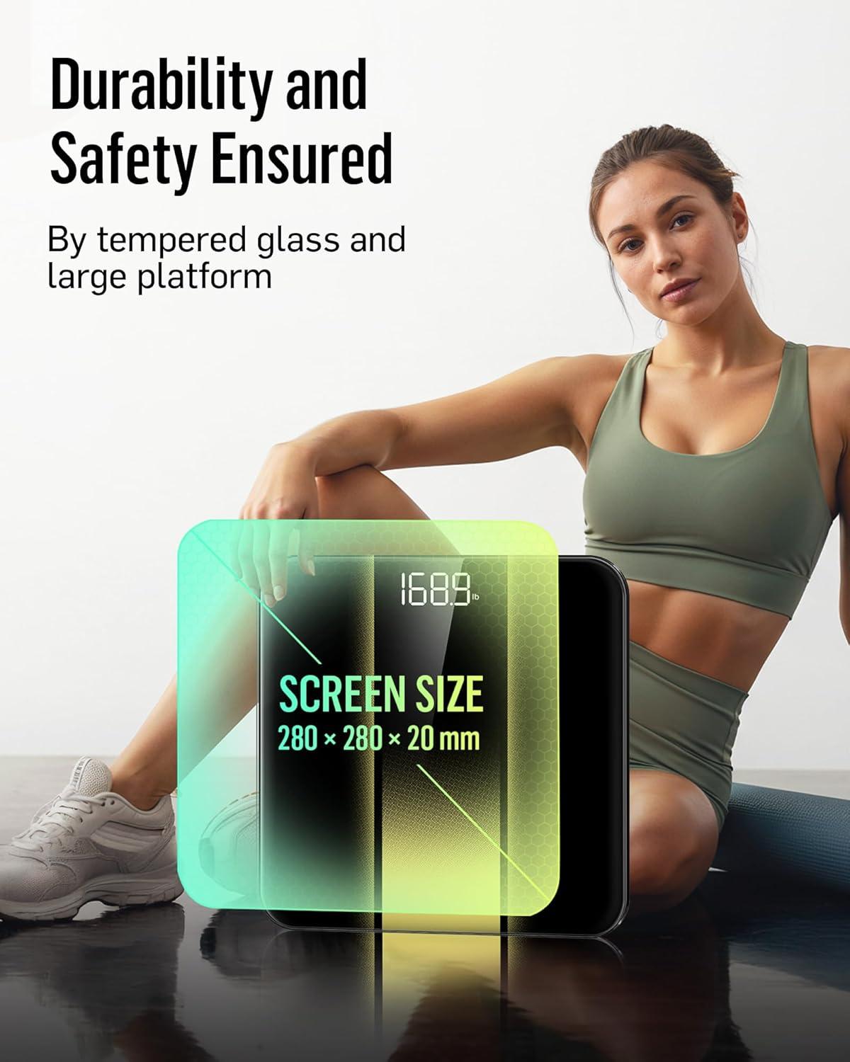RunStar Digital Bathroom Scale for Body Weight with High Precision ...